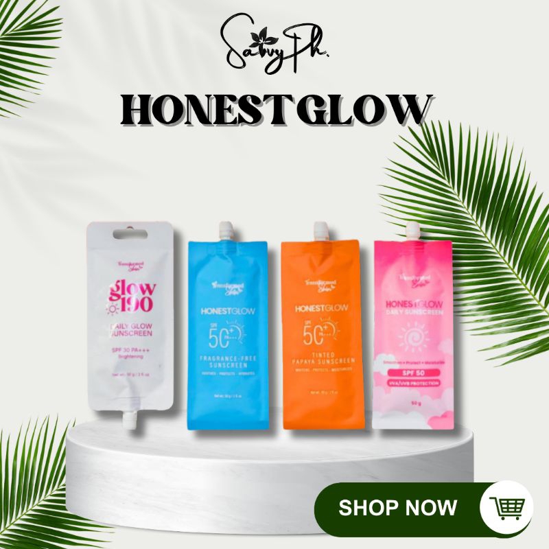Honest Glow Fresh Nigh Cream and Tinted Sunscreen SPF 50 PA+++ 50g ...
