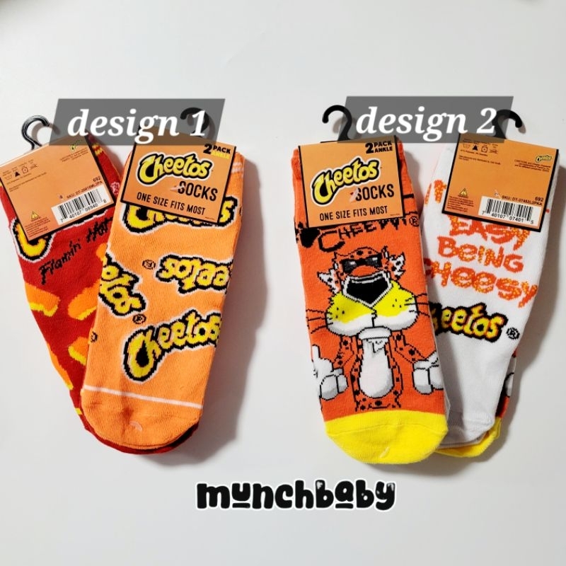 Cheetos Socks (2 pairs per order) | Shopee Philippines