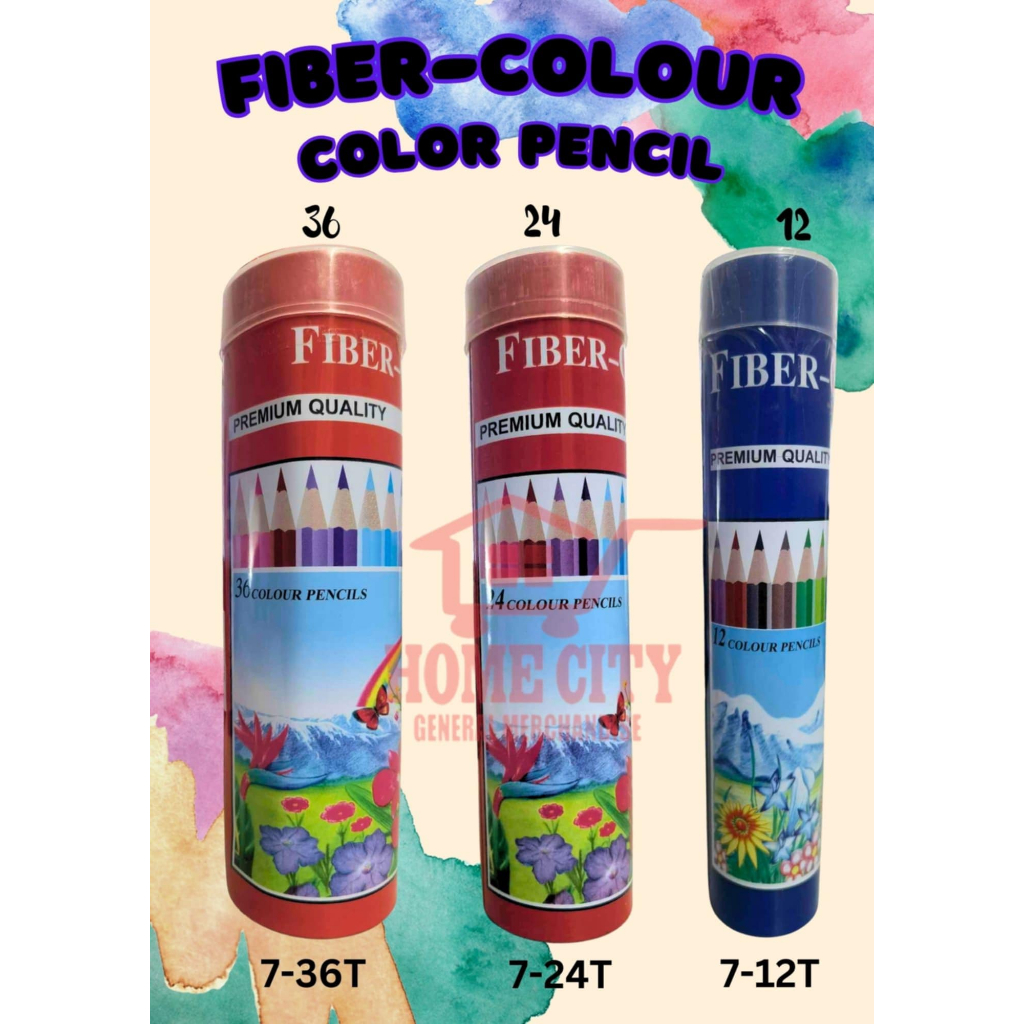 FIBER-COLOUR COLOR PENCIL 36'S'/24'S/12'S | Shopee Philippines