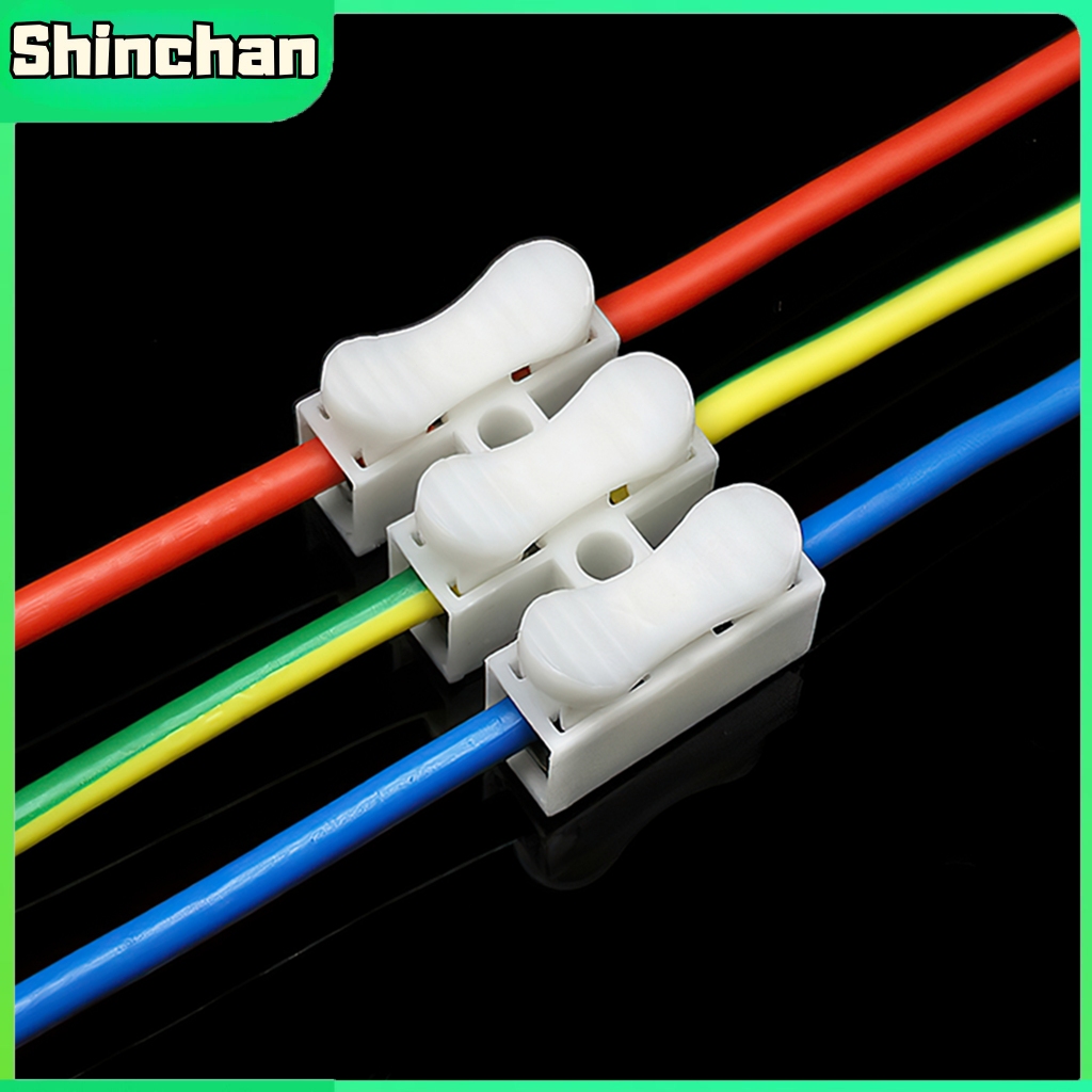 50PCS Quick Splice Lock Wire Connectors CH2 2Pins Electrical Cable ...