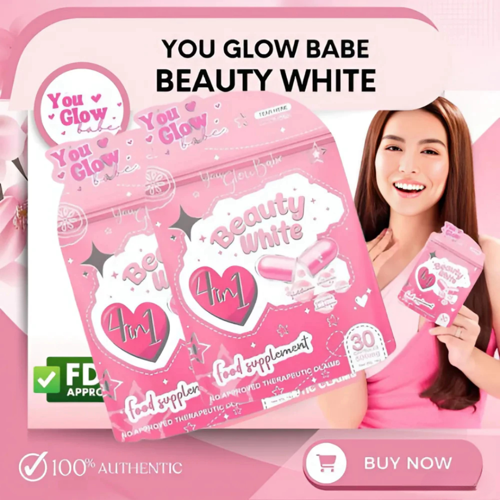 You Glow Babe Beauty White 4in1 Vitamin C Collagen Glutathione For AntiAging Whitening Skin ...