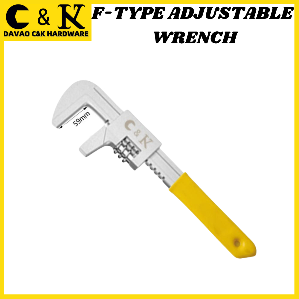 [CK05-15] F-type Adjustable Wrench 9"/11"/15" Flexible Self Adjusting ...