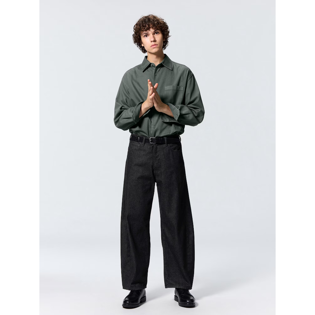 GU BARREL LEG JEANS JAPAN | Shopee Philippines