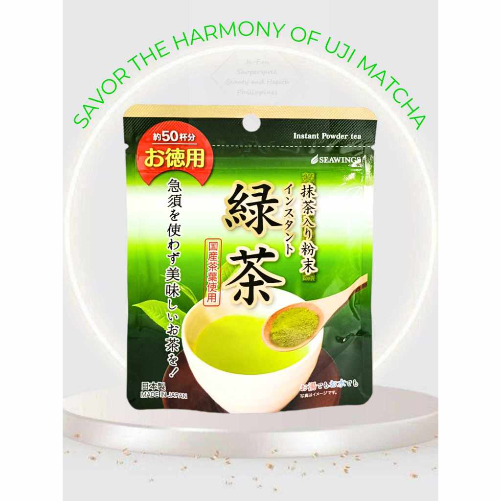 Authentic Seawings Japan Green Tea Instant Matcha Powder Delicious Full ...