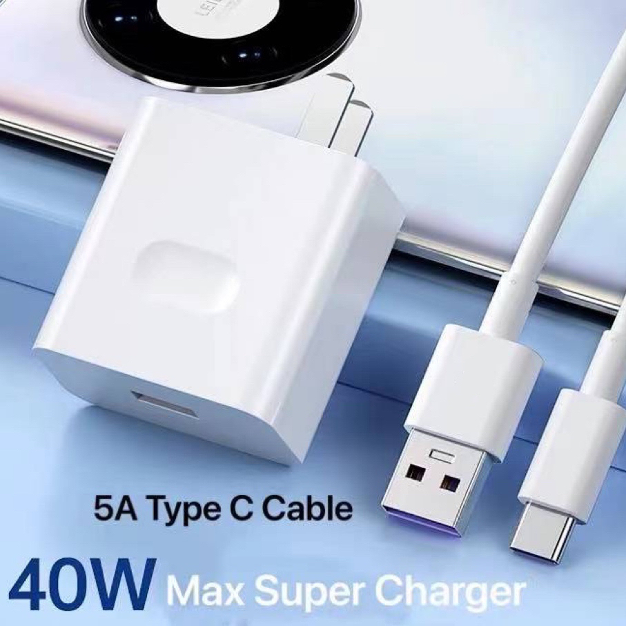 40W 10V 4A Super Charging Fast Charger With 5A Type C Cable For Mate 20 pro Magic 2 P20 P30 pro ...