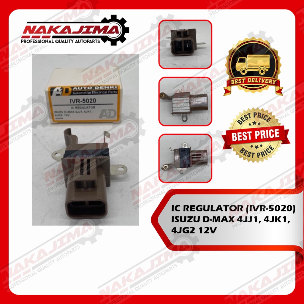 IC REGULATOR (IVR-5020) ISUZU D-MAK 4JJ1, 4JK1, UJG2 12V | Shopee Philippines