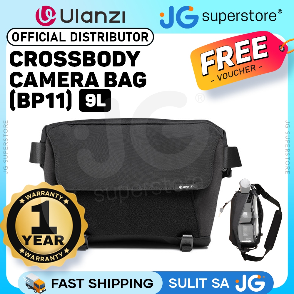 Ulanzi BP11 9L Crossbody Camera Sling Bag Polyester Fabric, 11-inch Tablet Compartment ...