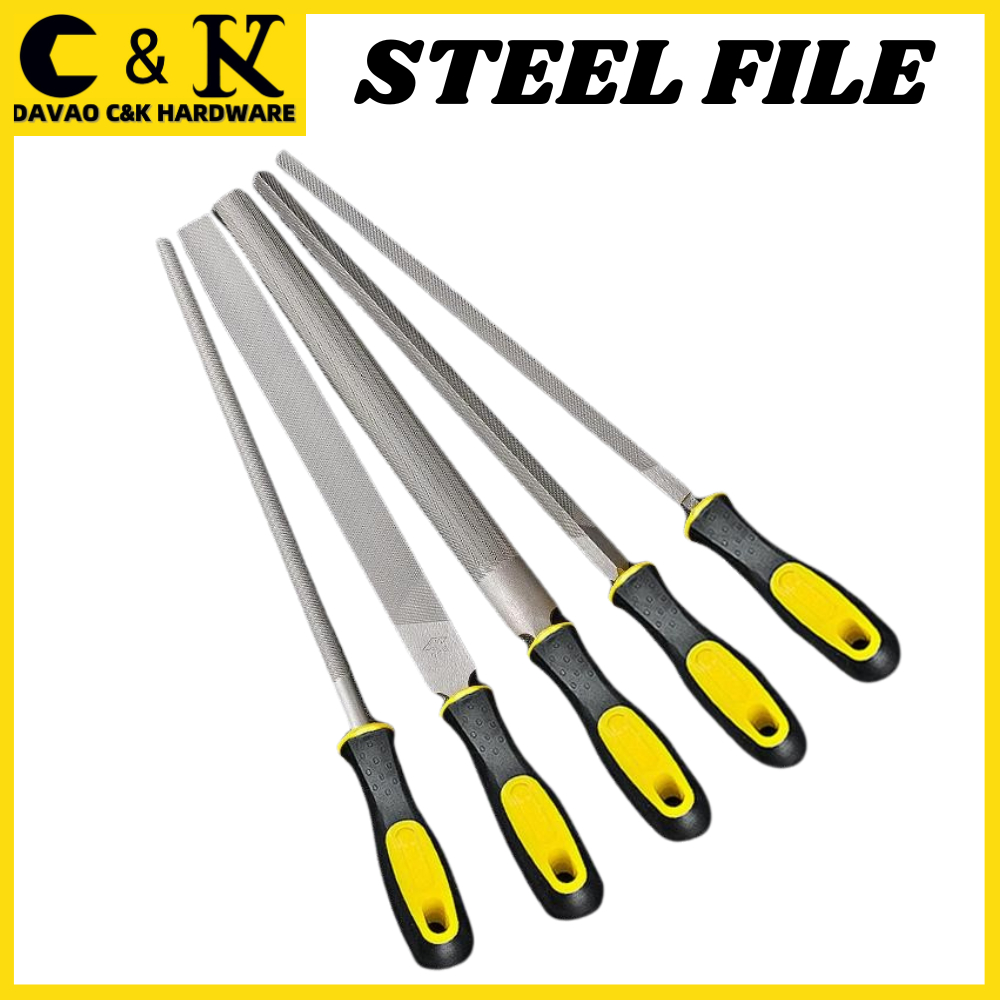 [CK-12] Steel File Round/ Triangle/ Half Round/ Flat 8" Woodworking ...