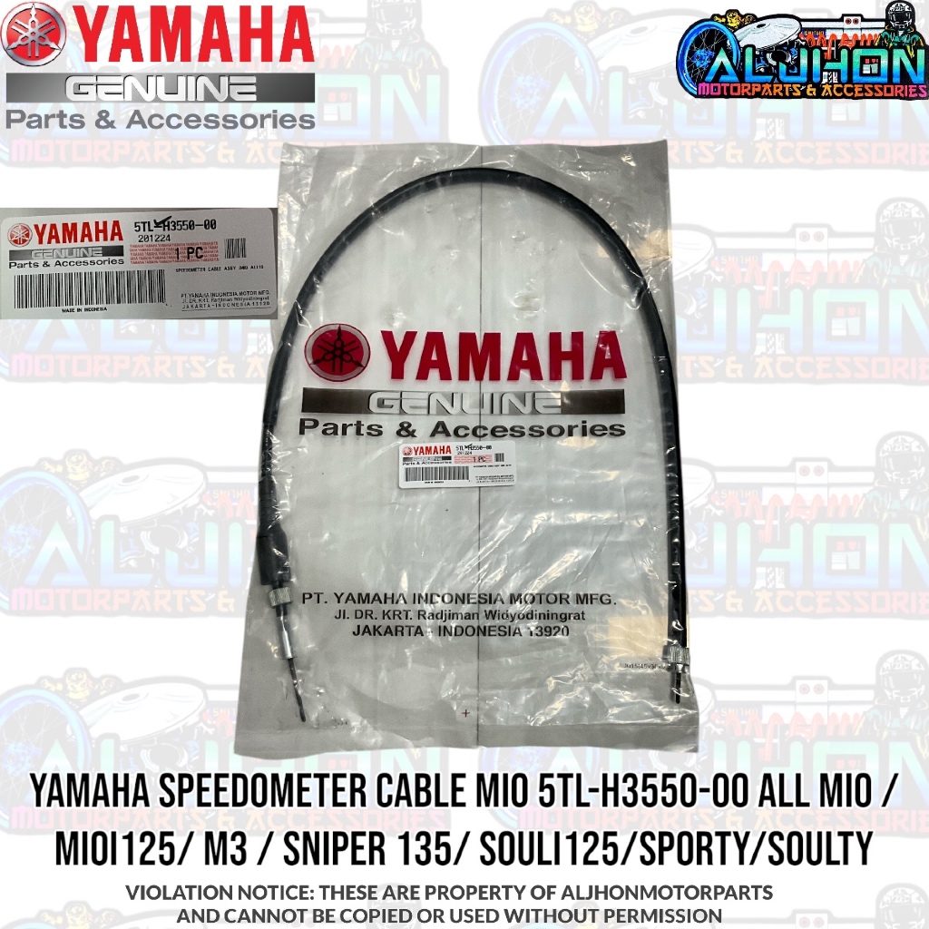 Yamaha Speedometer Cable Mio 5TL-H3550-00 ALL MIO / Mioi125/ M3 ...