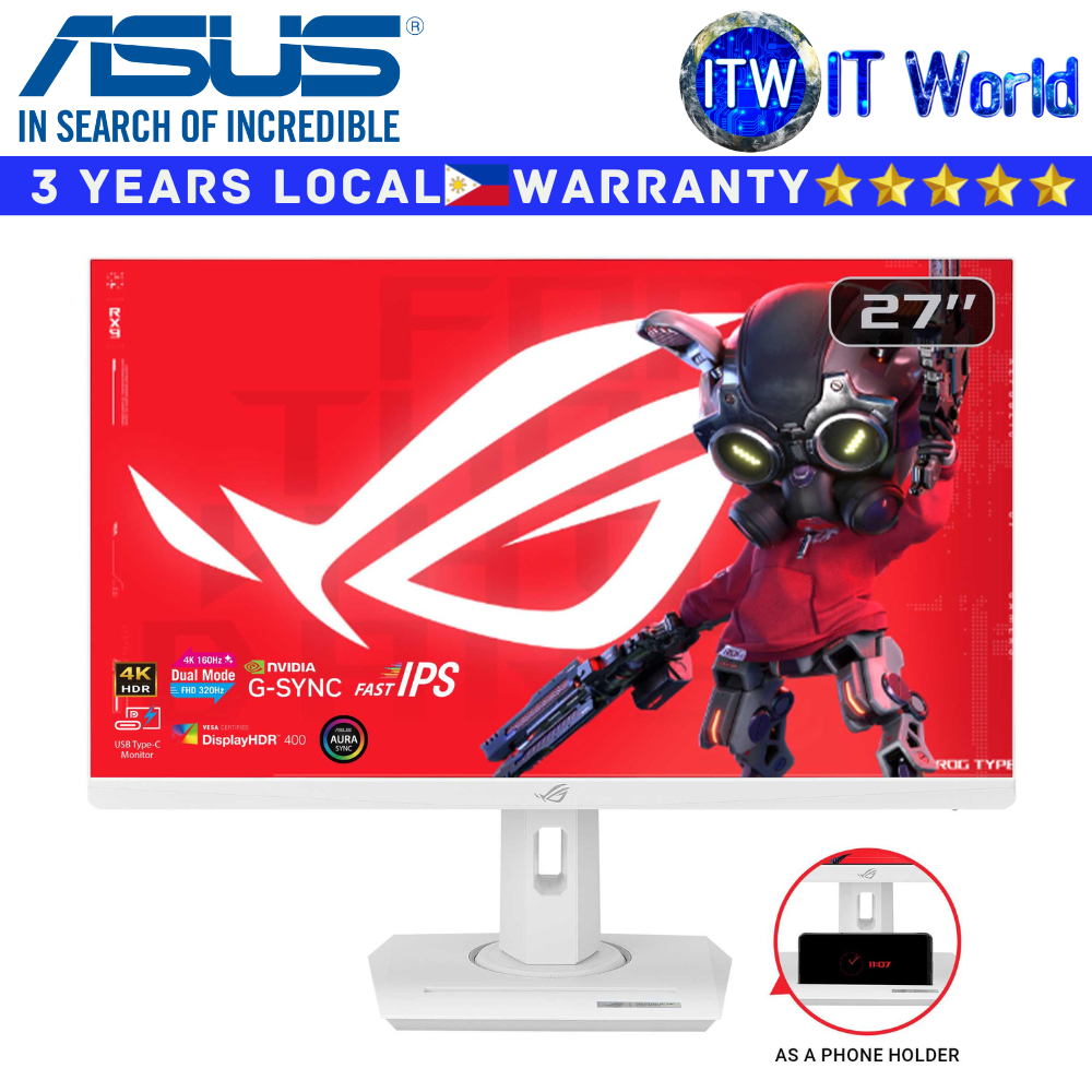 ASUS Gaming Monitor Rog Strix XG27UCG-W 27" 3840x2160/160Hz/Dual Mode ...