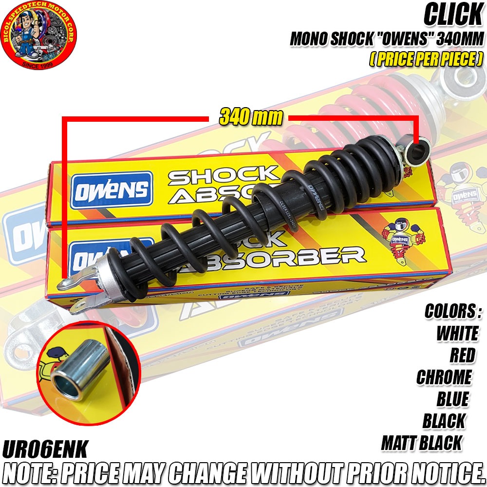 CLICK MONO SHOCK "OWENS" 340MM (UR06ENK) | Shopee Philippines