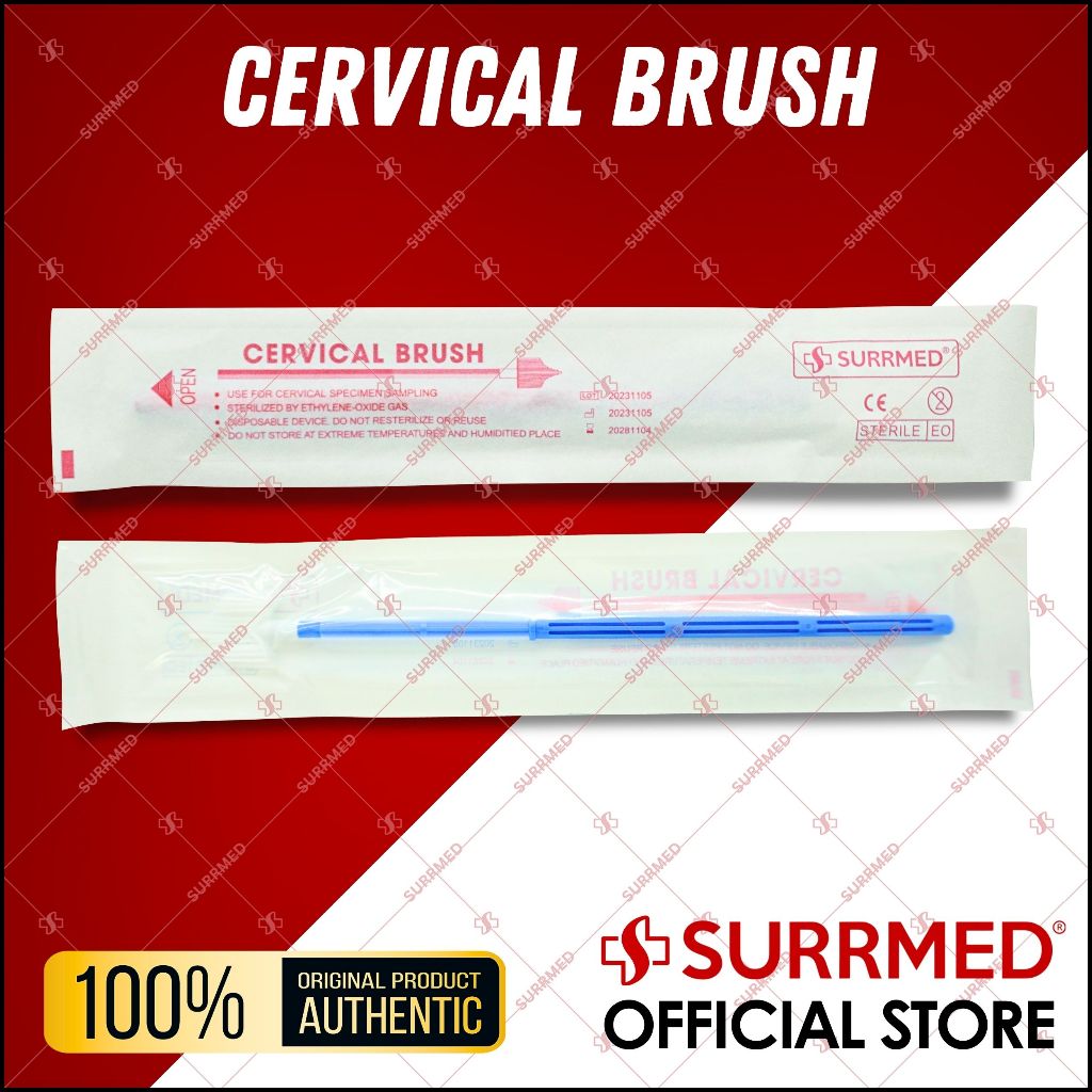 SURRMED Sterile Blue Cyto Cervical Brush | Soft-Tip Pap Smear ...