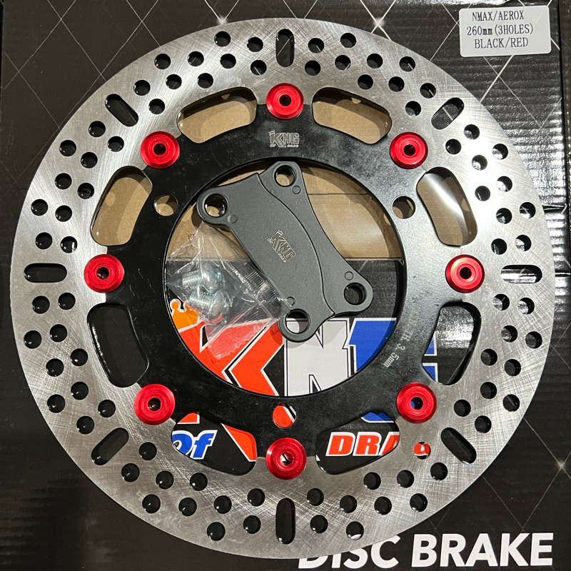 King of drag Big disc 260mm for Nmax /Aerox 3holes | Shopee Philippines