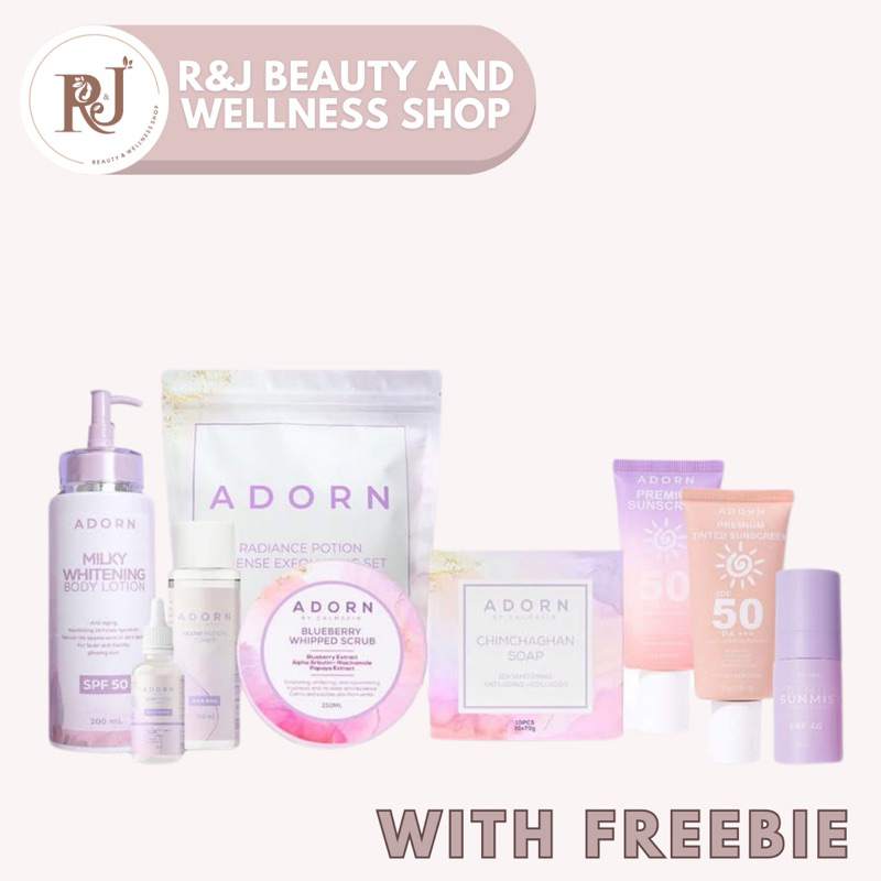 ADORN Premium Tinted Sunscreen Glow Potion Serum Toner Whitening Body ...