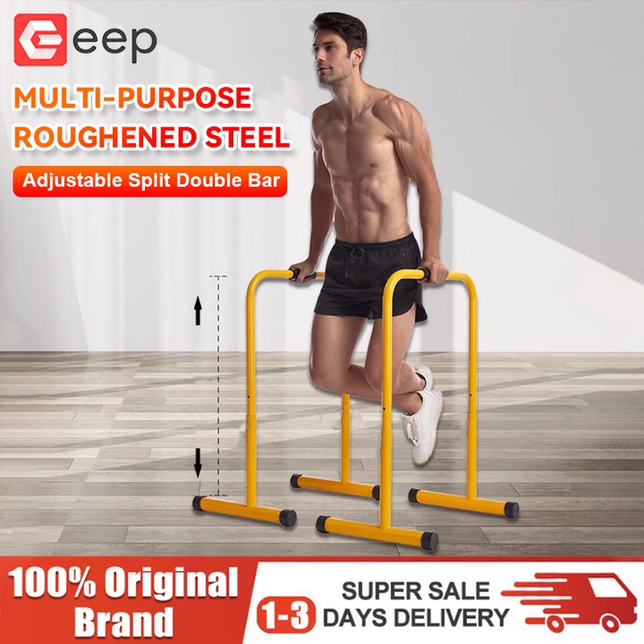 Pull Up Bar Parallel Bars Push Ups All Metal Indoor Fitness gymnastic ...