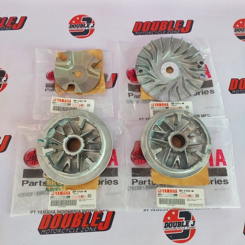 NMAX V1-V2 / AEROX V1-V2 - YAMAHA GENUINE PARTS | Pulley set Slider & Fix / Backplate | | Shopee ...
