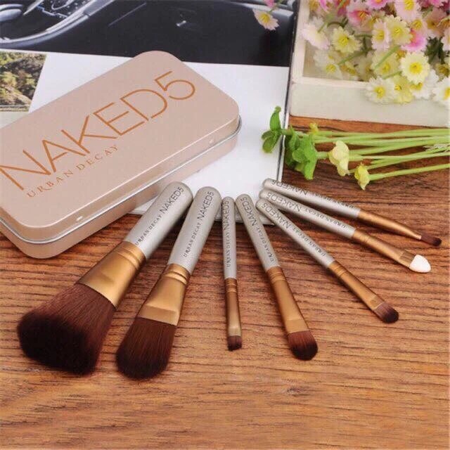 BEST SELLING Naked5 7pcs Make Up Brushes Beauty Tools | Shopee Philippines