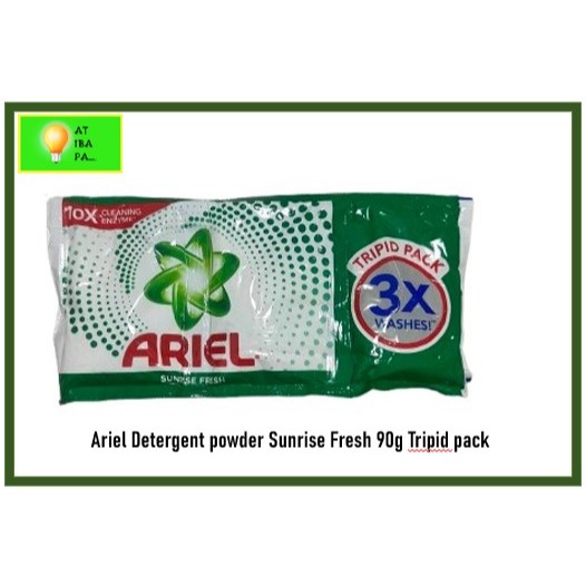 Ariel Detergent Powder sachet Sunrise Fresh scent Tripid pack 90g x3pcs ...