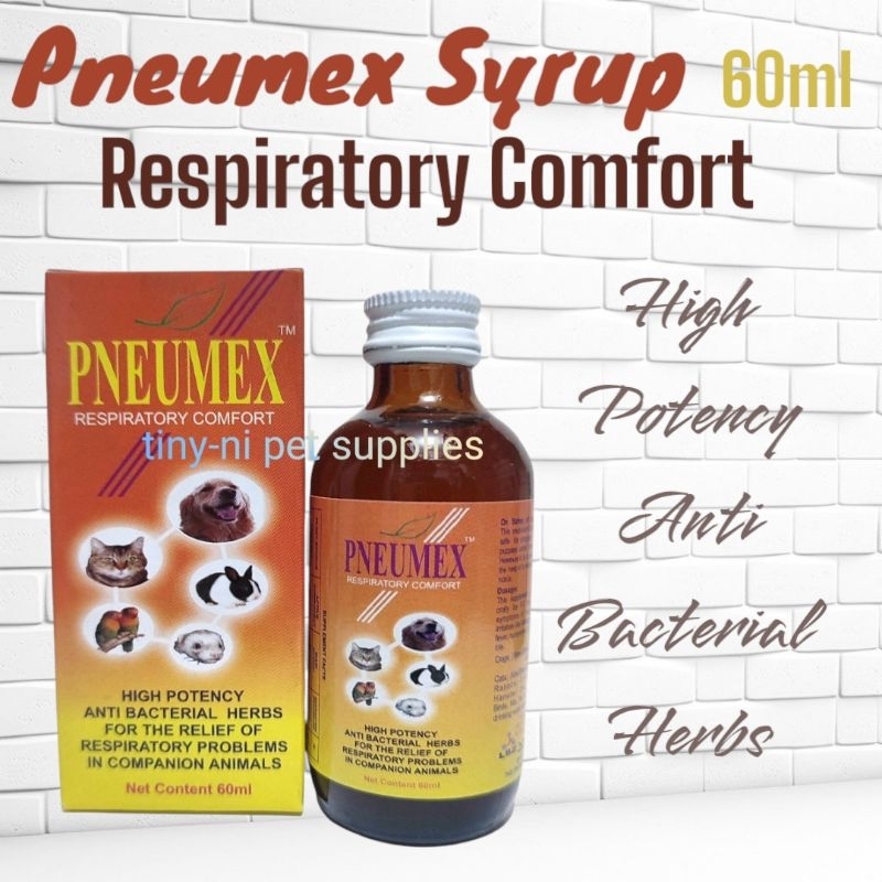 Pneumex Syrup for Pet Dog Cat|60ml Respiratory Comfort Herbal ...