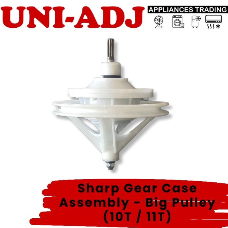 Sharp Gear Case Assembly Big pulley (10T / 11T) for Washing Machine ...