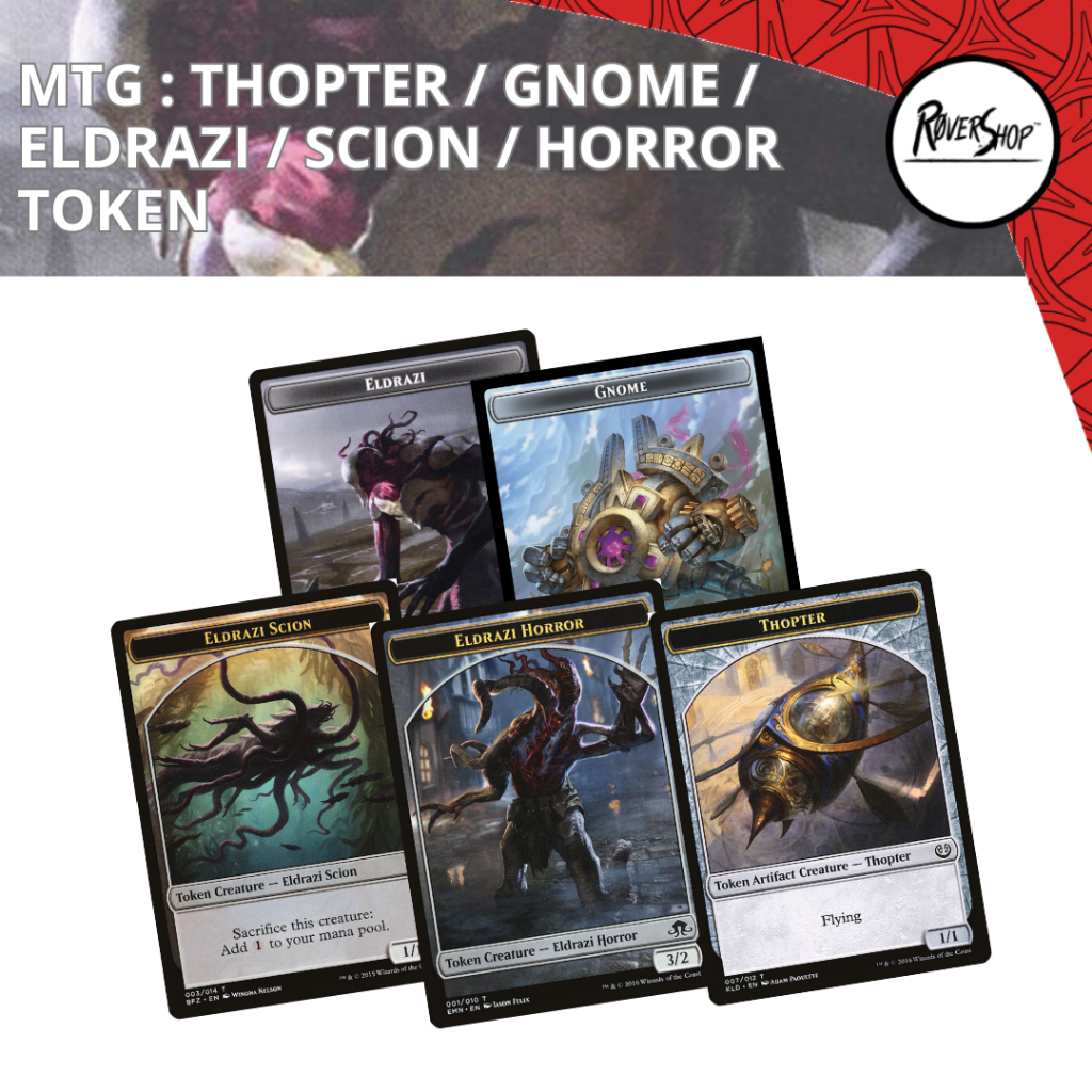 Magic the Gathering MTG Tokens : Thopter / Gnome / Eldrazi / Scion ...