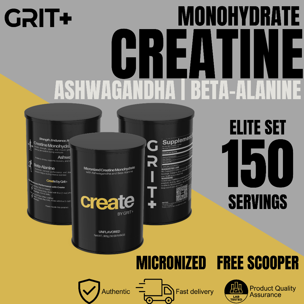 CREATE ELITE SET - Micronized Creatine Monohydrate with Ashwagandha and ...