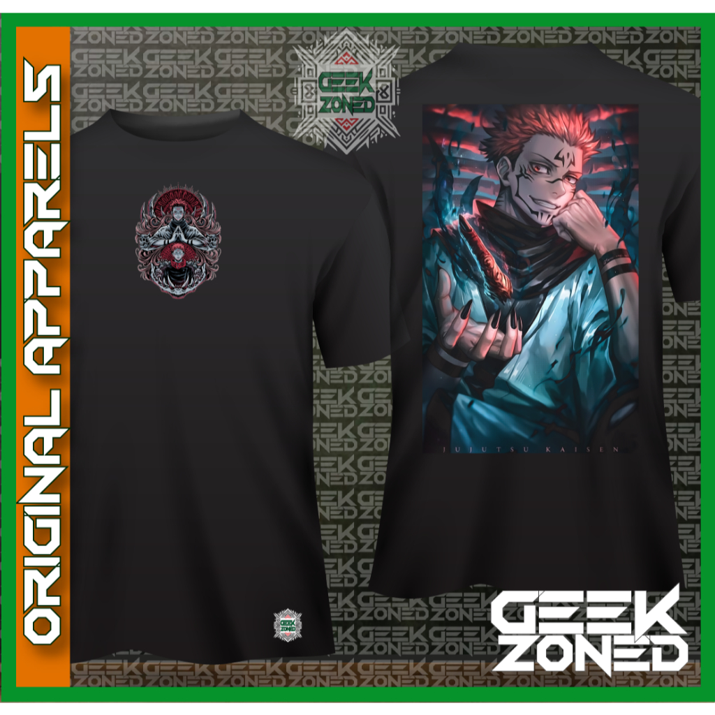 Jujutsu Kaisen Merch Ryomen Sukuna The Dual-Faced Demon Tshirt Full ...