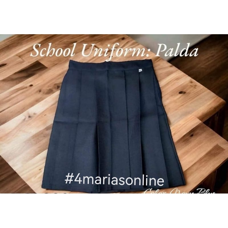 SCHOOL UNIFORM PALDA NAVY BLUE ROUND PLEATS FOR ELEMENTARY/HIGHSCHOOL ...