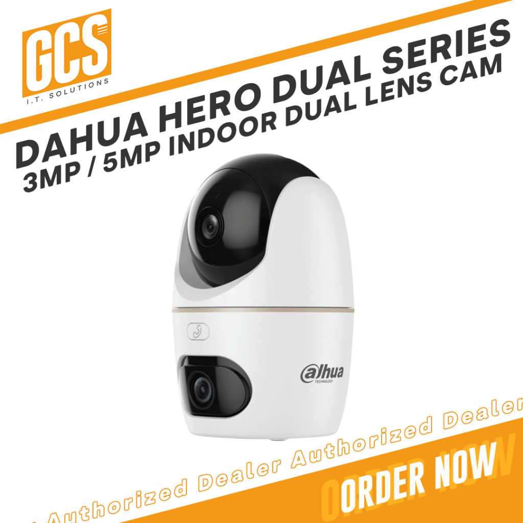 Dahua 3MP / 5MP Indoor Hero Dual Lens DH-HPT1339DD-IL-0360B DH-HPT1539DD-IL-0360B Wifi Camera ...