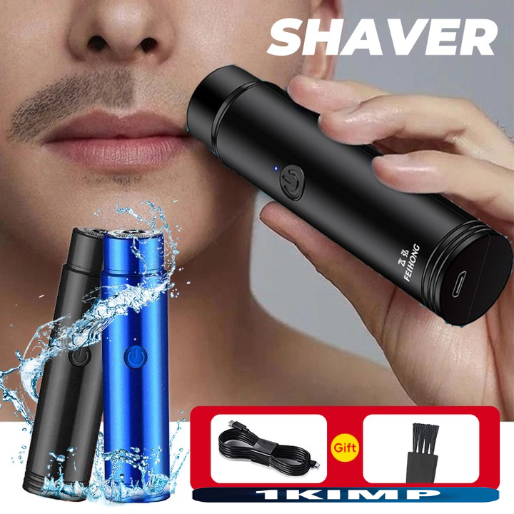Portable Electric Shaver For Men Rechargeable Trimmer Travel Mini Razor ...