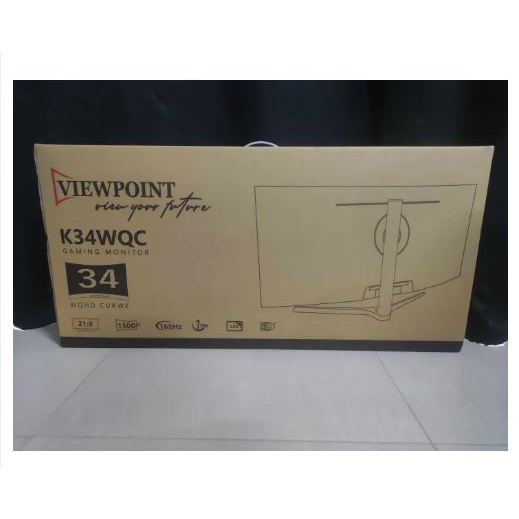 34" Viewpoint K34WQC WQHD Ultrawide Curved 165hz Gaming Monitor ...