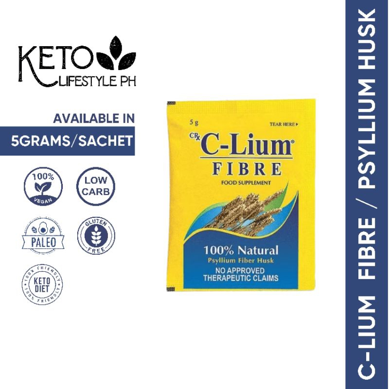 C-Lium Psyllium Husk Sachet | 100% Natural Fiber Supplement for ...