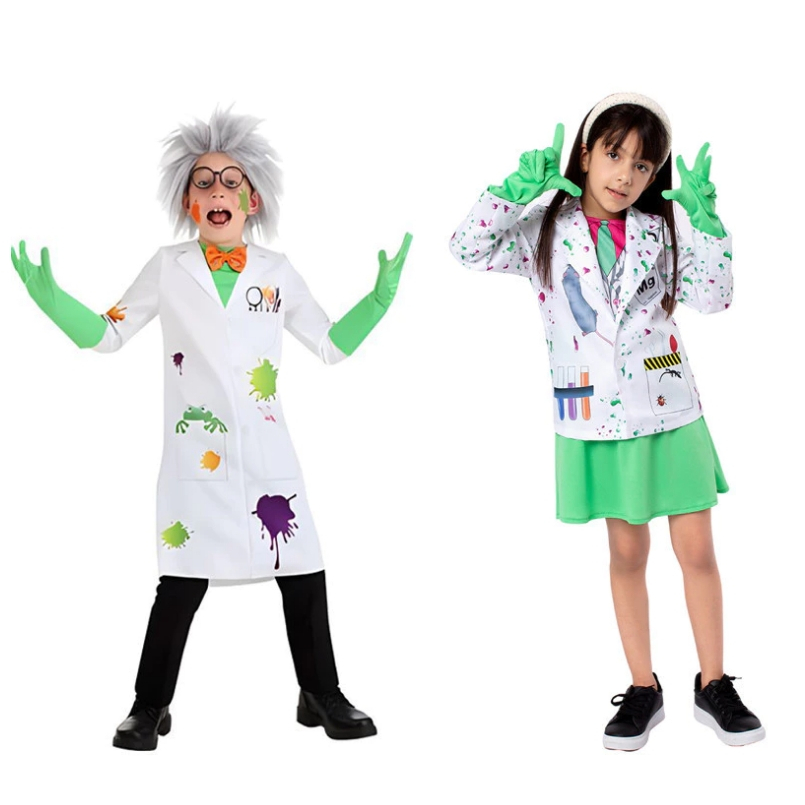 Mad Scientist Costume Professional For Kids Halloween Party Cosplay ...