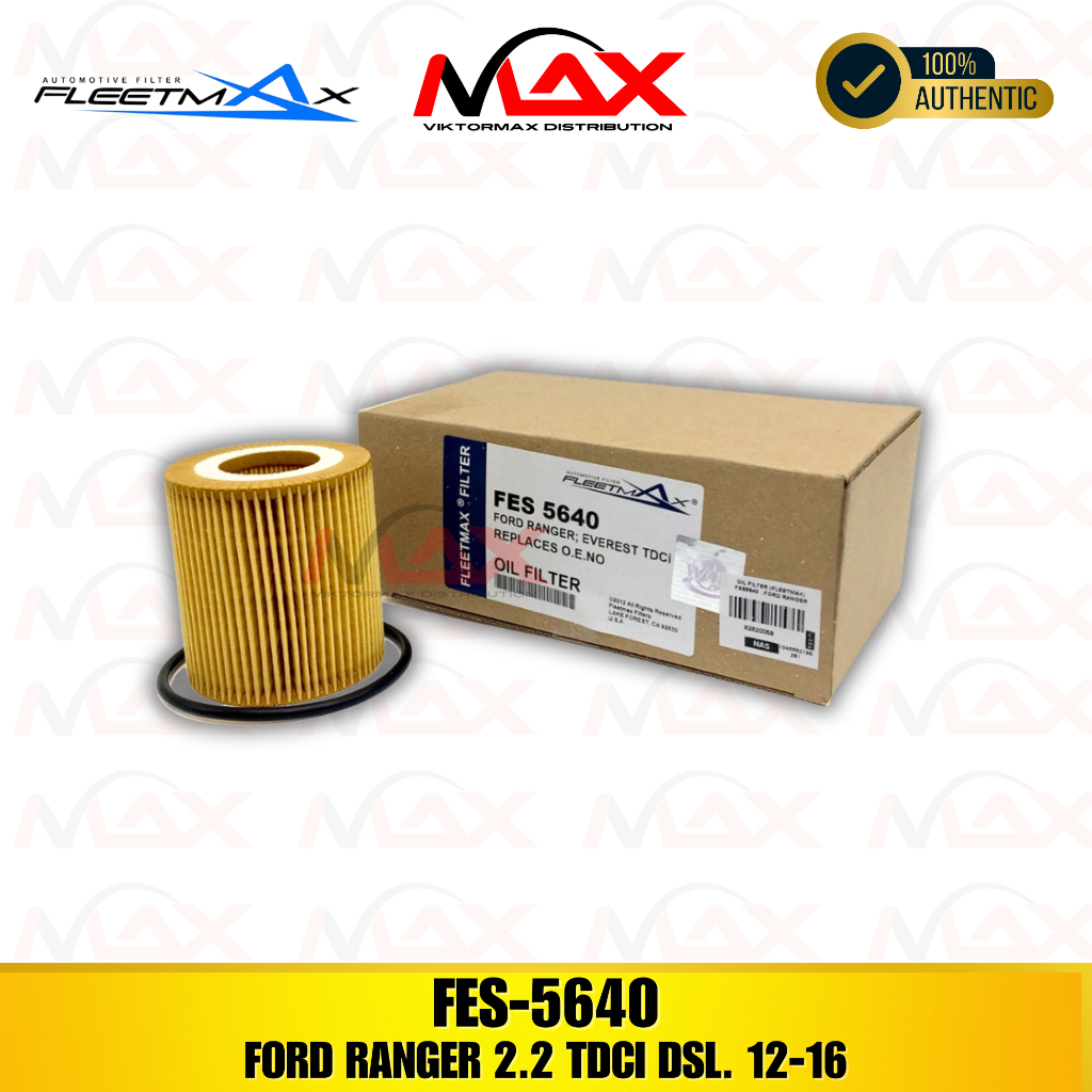FES 5640 FLEETMAX OIL FILTER ELEMENT FOR FORD RANGER 2.2 TDCI DSL 12-21 ...