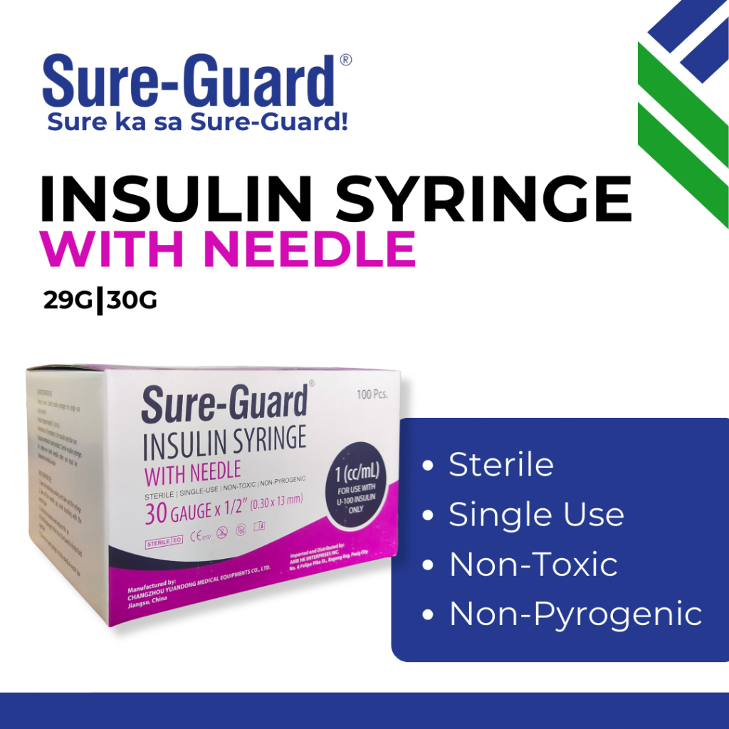 Sure-Guard Insulin Syringe with Needle | Shopee Philippines