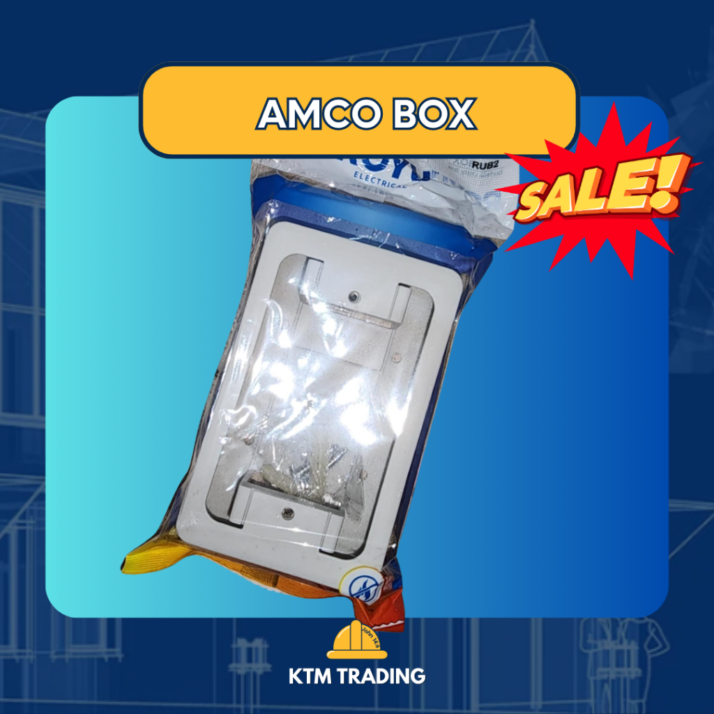 ROYU PVC AMCO BOX / SURFACE TYPE UTILITY BOX with Tox and Screw ...