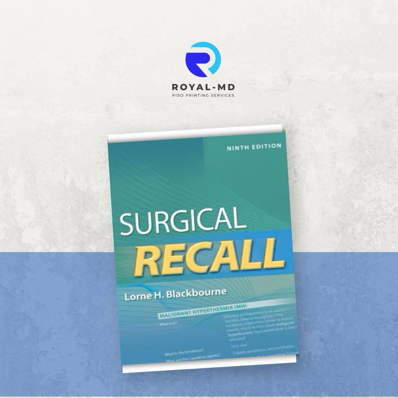 Surgical recall 9th edition | Shopee Philippines