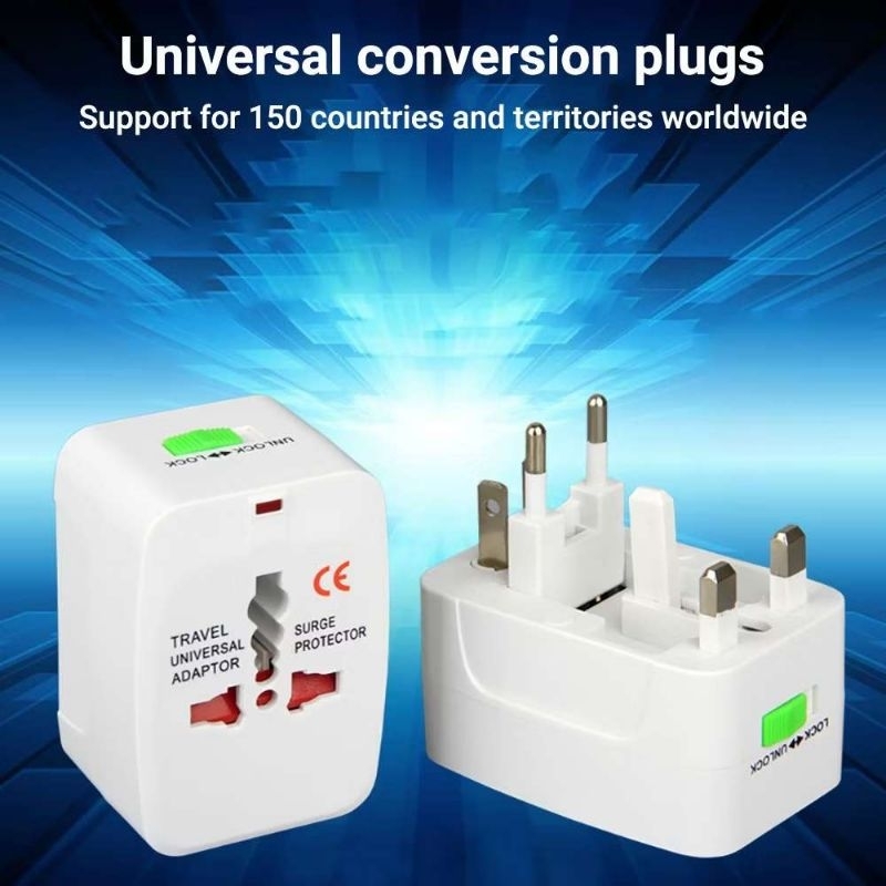 Universal Travel Adapter, All-in-One Global Plug Converter for ...