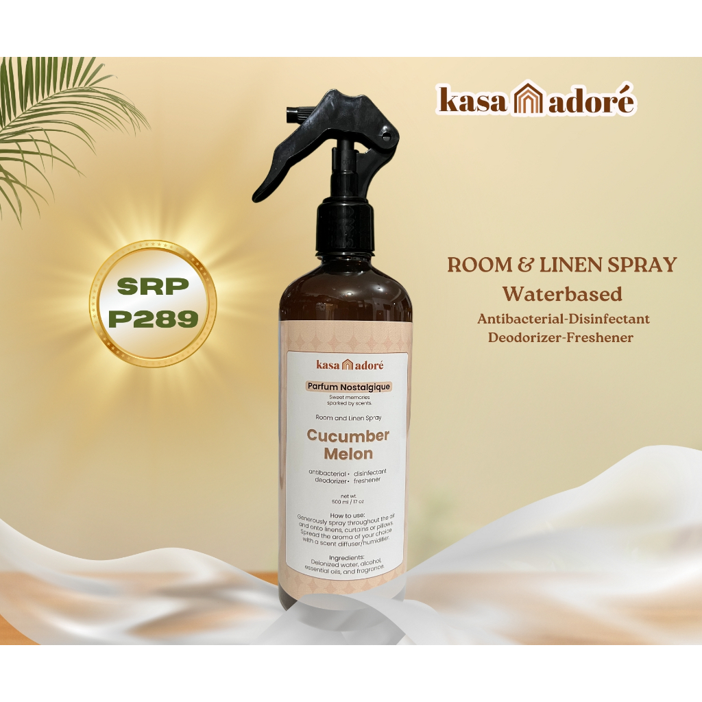 Kasa Adore | CUCUMBER MELON | Room & Linen Fragrance Spray | Shopee ...