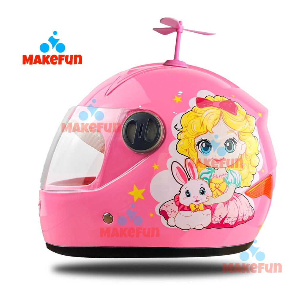 Kids Motorcycles helmet for 2-10 years old girl full face Cute Princess ...