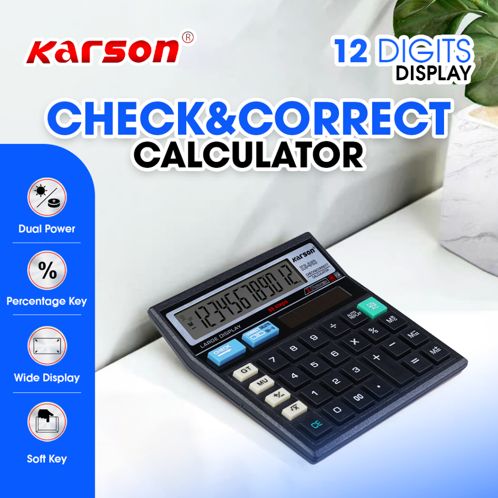 KARSON SOLAR Calculator For Student Office Portable Scientific ...