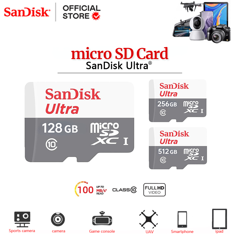 Sandisk Ultra Micro SDXC 128GB 256GB 400GB 512GB 1TB Class 10 UHS-I Memory Card SDSQUNR - NEW ...