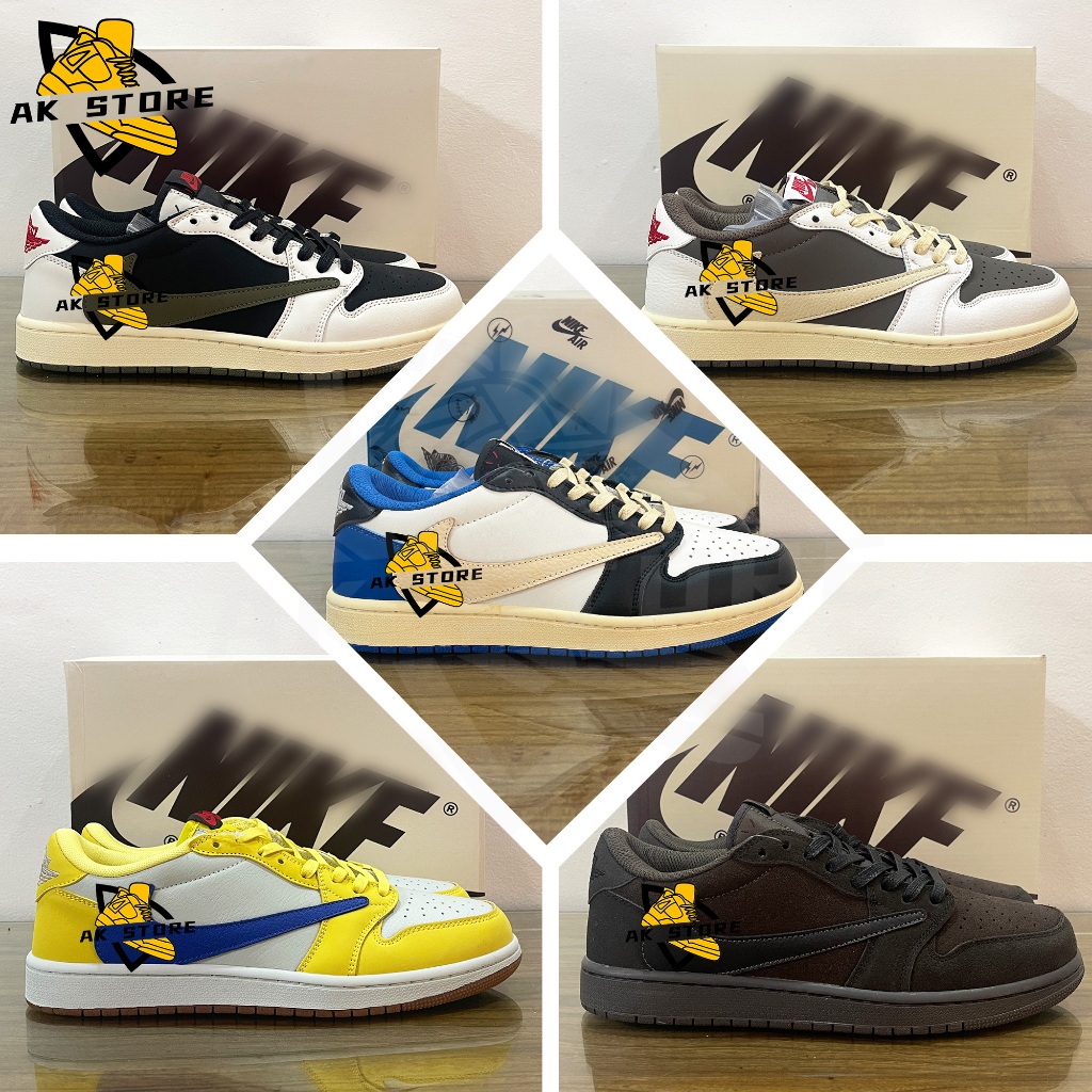 AK-Sports Oem Quality J1 'ScottL×Fragment' Low Top Sneakers For Unisex ...