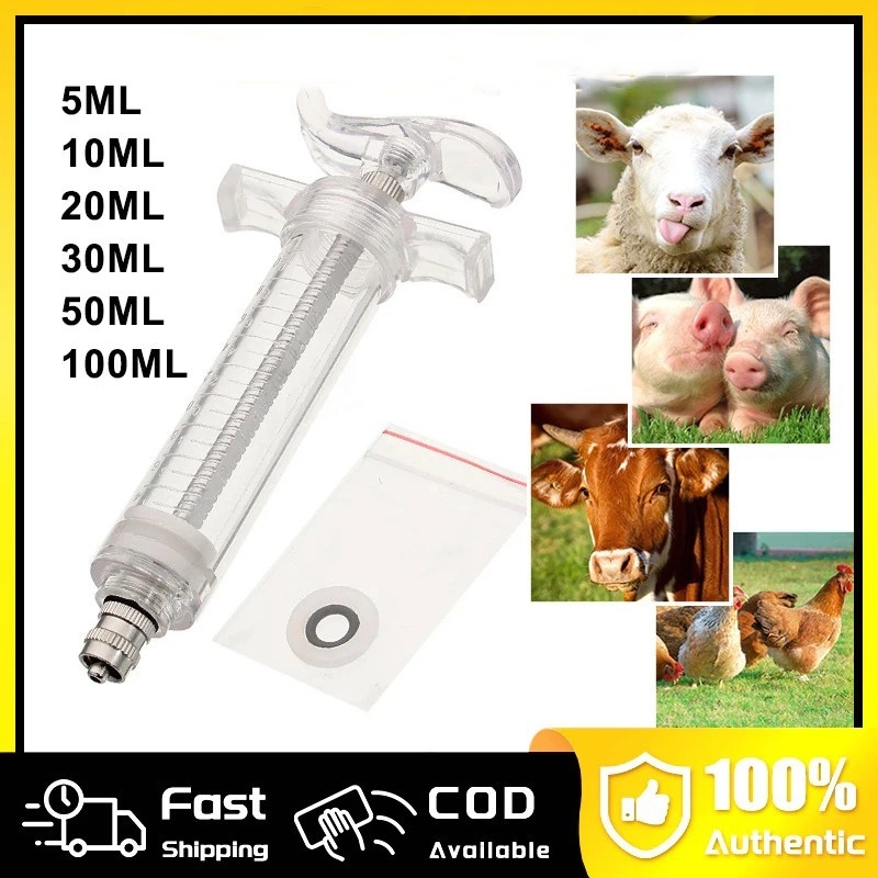 20/30ML Fiber glass syringe for pig Piglet Heavy duty TPX syringe ...
