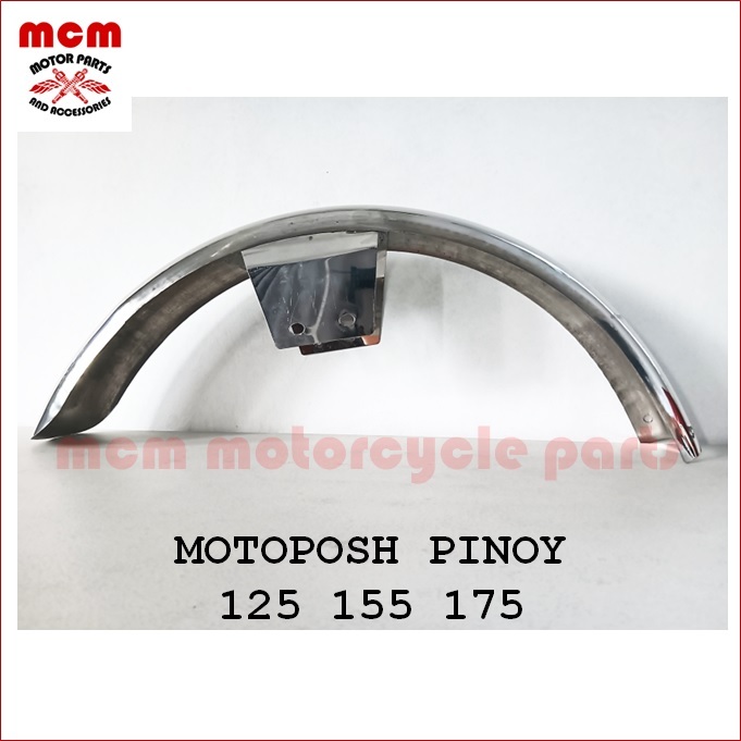 Motoposh PINOY 125 155 175 Stainless Front Fender | Shopee Philippines