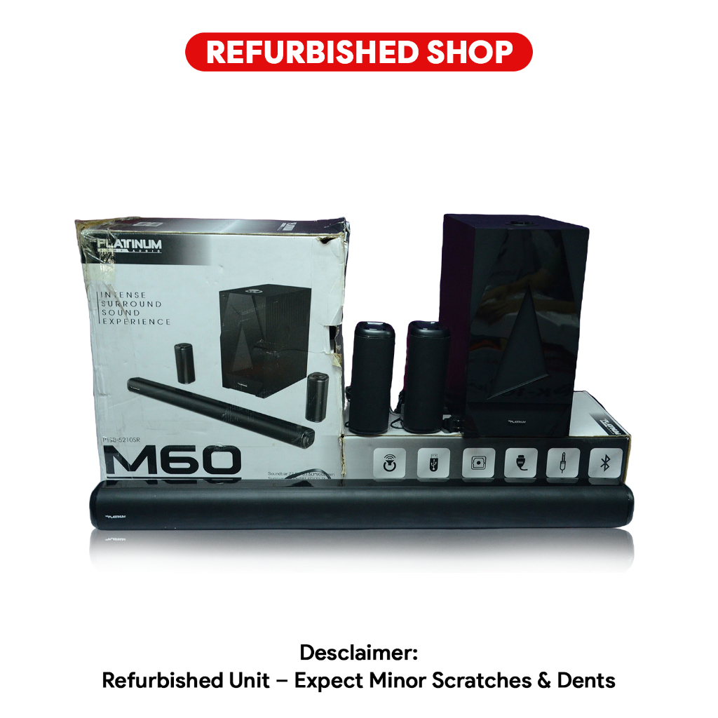Platinum Karaoke M60 Soundbar with 5.1 Speaker (REFURBISHED) | Shopee ...
