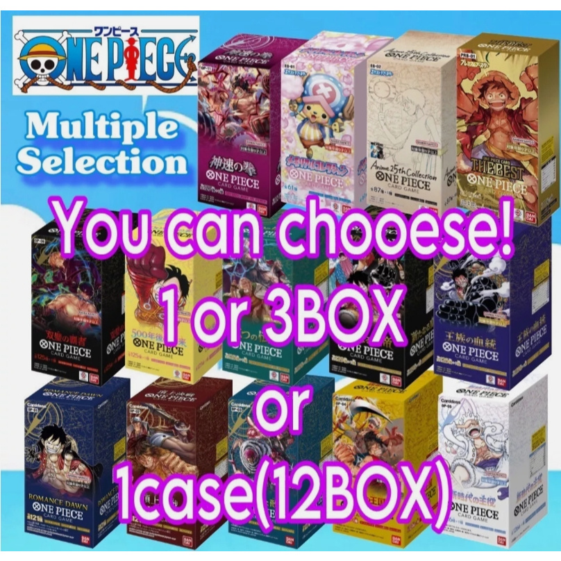 One Piece Card Game Booster Box [OP-01~11,EB-01,EB-02,PRB-0] Multiple ...