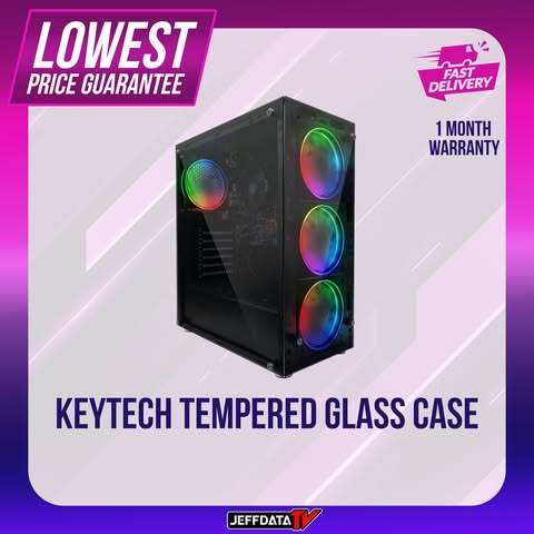 ACC DESKTOP CASE TEMPERED KEYTECH T850 CASING 3.0 T850 NO RGB FAN CASE ...