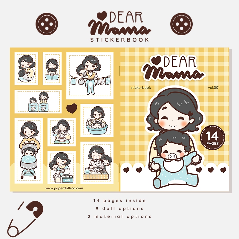 Dear Mama | Sticker Book | DMS001 | Shopee Philippines