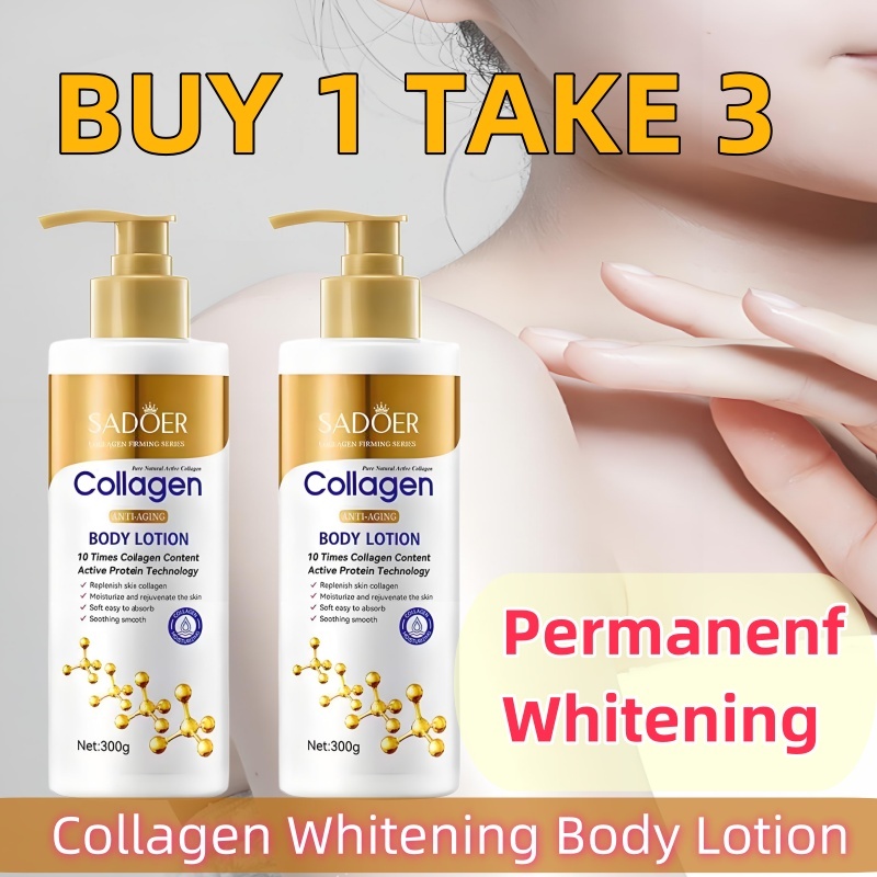Collagen whitening body lotion moisturizing smooth firming skin removes ...